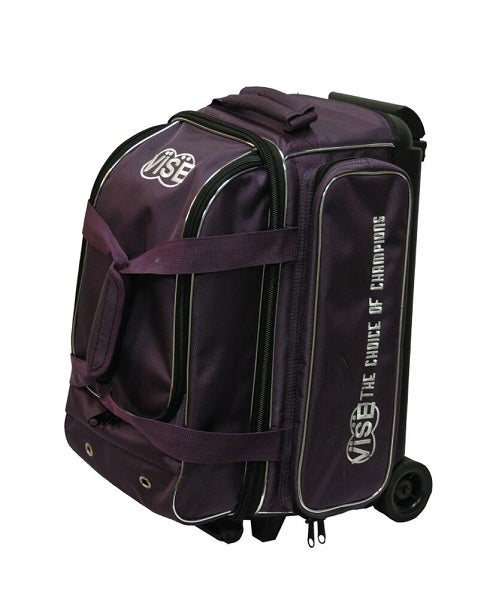 Vise 2 Ball Classic Roller Black Bowling Bag | Pro Approach Bowling